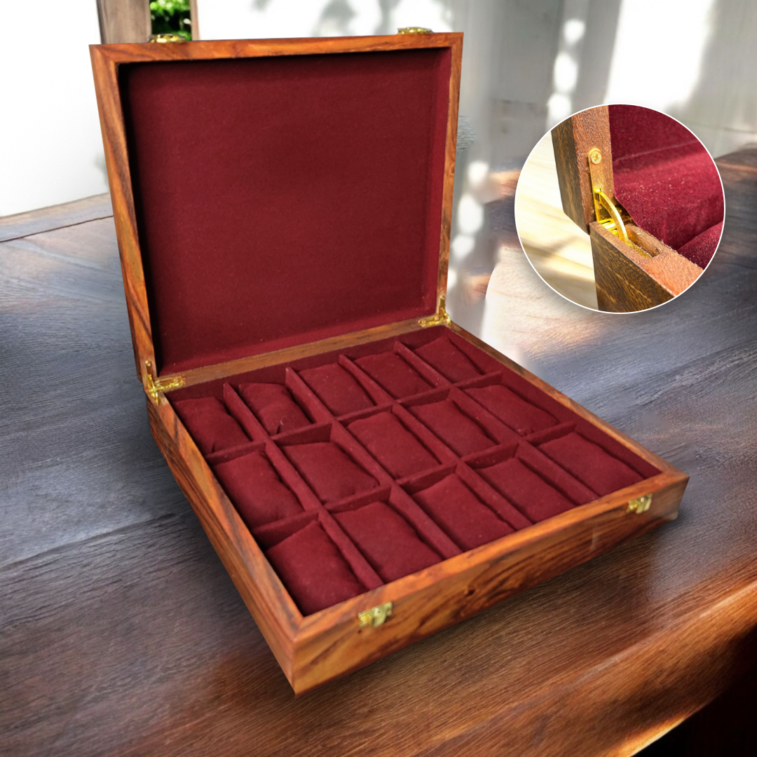 15 Watches - Golden Hinge - Wood Top